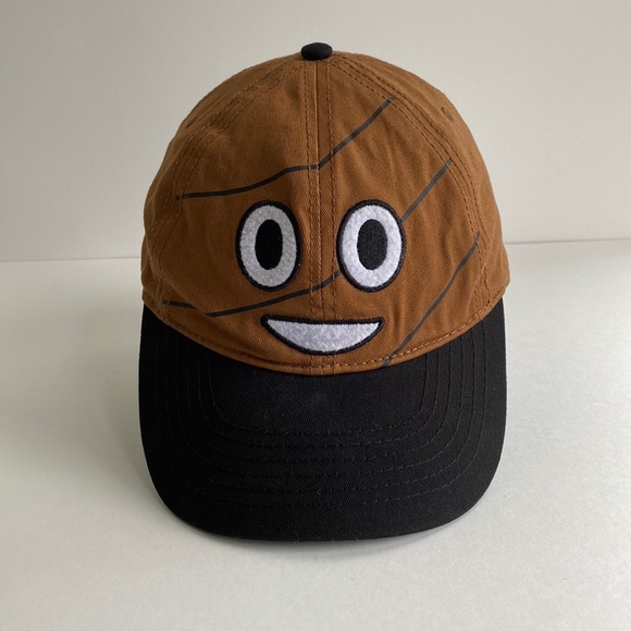 Accessories | Brown And Black Poop Emoji Baseball Cap | Poshmark